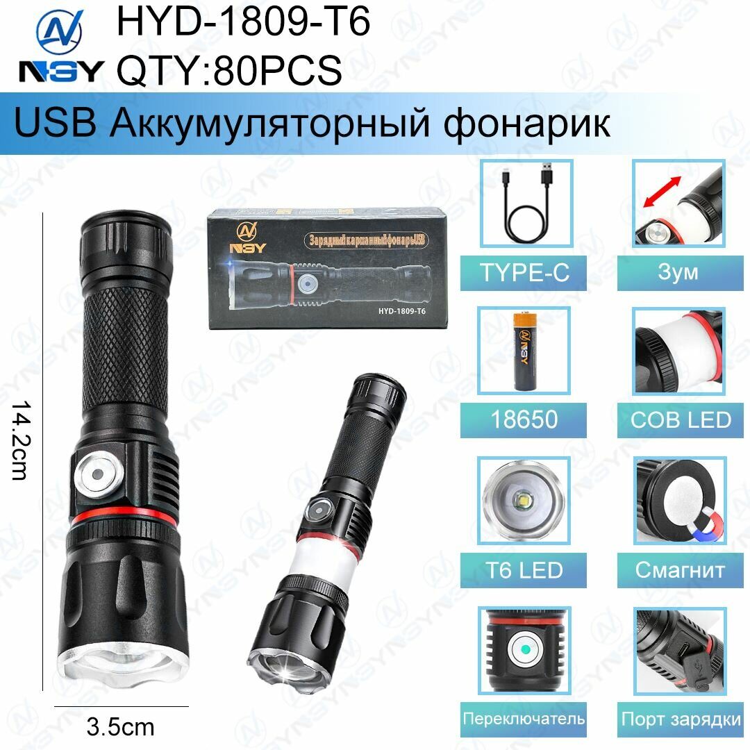 Фонари оптом, ручные, аккумуляторные, светодиодные